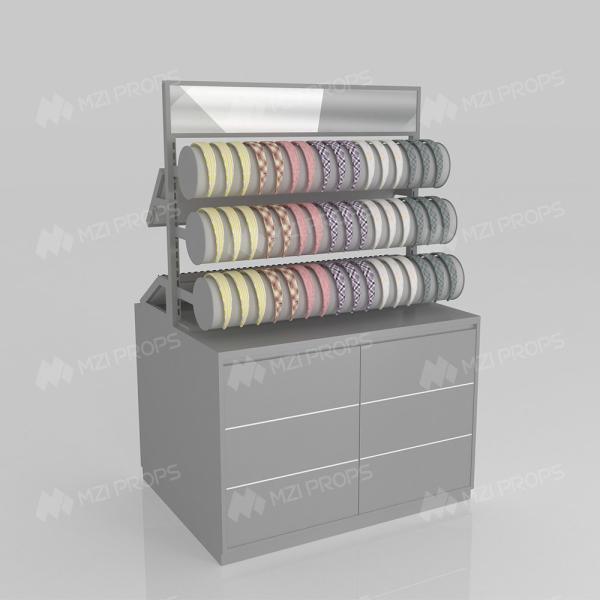 Quality GDR08-SZ01-D Retail Display Shelf with Headband Cylinder and Adjustable Size for Mall Booths for sale