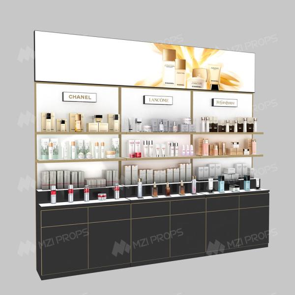 Quality DYaS-VK-7 Skincare Display Cabinet with 30*15MM Iron Tube and Hidden LED Strips for sale