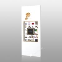 Quality TJiS-B5 Milky-White Acrylic Light Box Skincare Display Cabinet with Transparent for sale