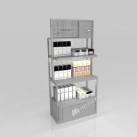 Quality GDR03-CB-04 Universal Side Cabinet With LED Strip Lights And Transparent Tempered Glass For Specialty Beauty Stores for sale