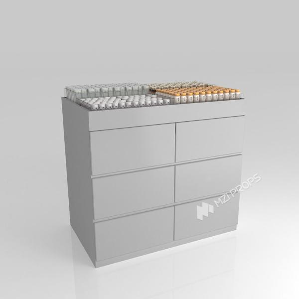 Quality GDR07-XY06 Cosmetic Display Table with 3mm Transparent Acrylic Joint Box and Multi-Level Display for Shopping Mall for sale