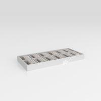 Quality GDR08-SP-PJ01 Retail Display Shelf with Gray Velvet Fabric and Portable Design for sale