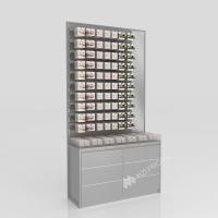 Quality GDR08-SP03 Retail Display Shelf with Hanging Rods and Hooks for Versatile Display Options in Cosmetics Retail Stores for sale