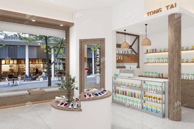 China 05-YMJYS Maternity and Baby Shop mit Rohholz-Minimalismus zu verkaufen