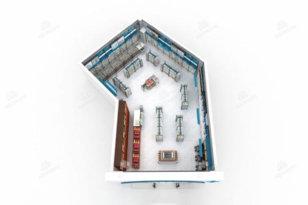 Quality 05-QWJYS Pharmacy Store Design With Avant-garde minimalist style for sale