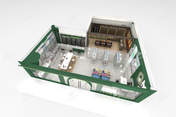 Quality 04-XDZYS Pharmacy Shop Display With Modern Professional Style for sale