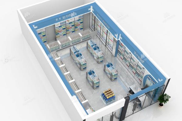 Quality 03-GJZYS Pharmacy Shop Design With Advanced Professional Style for sale