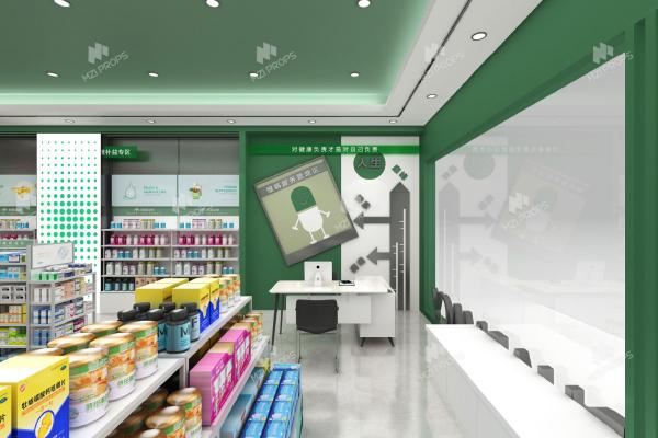 Quality 04-XDZYS Pharmacy Shop Display With Modern Professional Style for sale