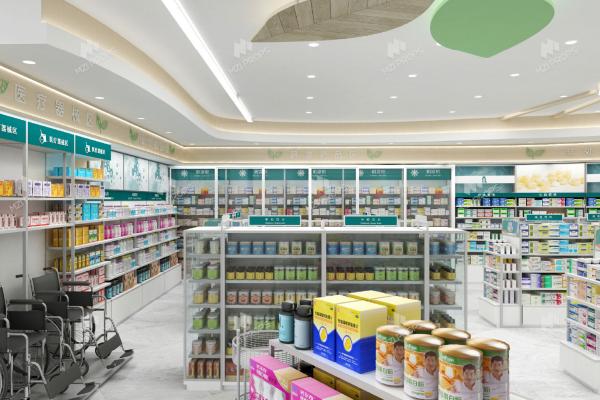 Quality 06-MSWRS Pharmacy Model Store With Wood Warm Style for sale
