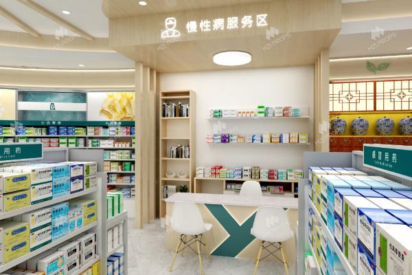 Quality 06-MSWRS Pharmacy Model Store With Wood Warm Style for sale