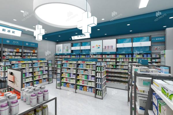 Quality 05-QWJYS Pharmacy Store Design With Avant-garde minimalist style for sale