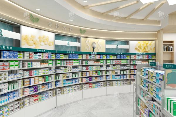 Quality 06-MSWRS Pharmacy Model Store With Wood Warm Style for sale