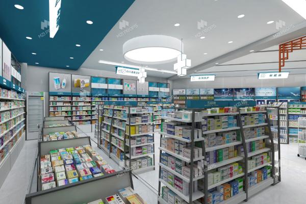 Quality 05-QWJYS Pharmacy Store Design With Avant-garde minimalist style for sale