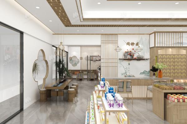 Quality 09-SYZSS Pharmacy Store Design With Elegant Chinese Style for sale