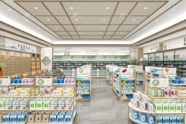 Quality 09-SYZSS Pharmacy Store Design With Elegant Chinese Style for sale