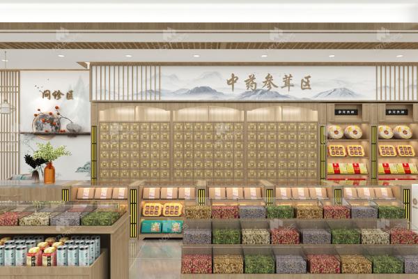 Quality 09-SYZSS Pharmacy Store Design With Elegant Chinese Style for sale