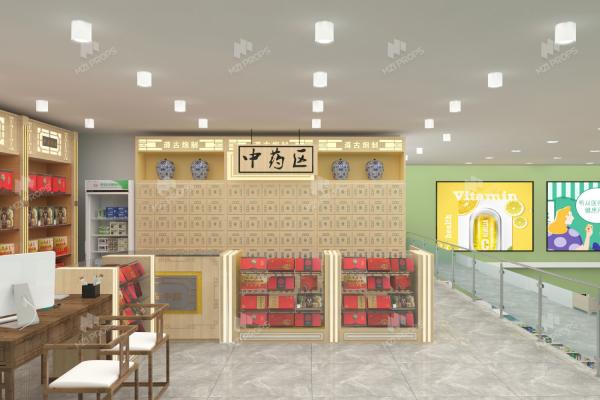 Quality 02-DYJYS003, Elegant and Simple Style Pharmacy Store in Xining featuring 52 Main for sale