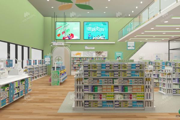 Quality 02-DYJYS003, Elegant and Simple Style Pharmacy Store in Xining featuring 52 Main for sale