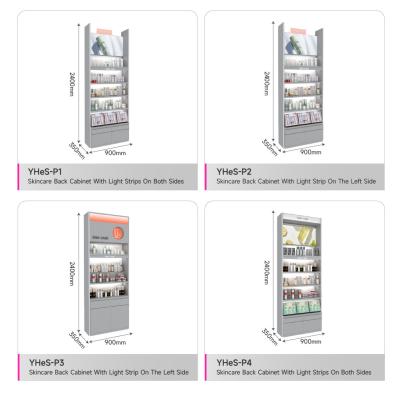 China Wash And Protect Cabinet Multi-functional Beauty Store Display Rack for Skincare Store Design and Retail Store Decoration for sale
