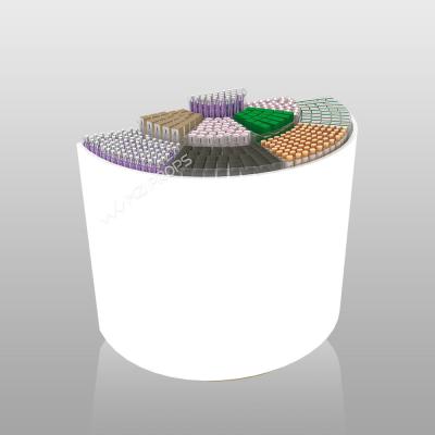 China Makeup Display Shelf  White Wooden Sample With Embedded Light Strip At The End For Trendy Store Counter And Space-Saving Display Stand for sale