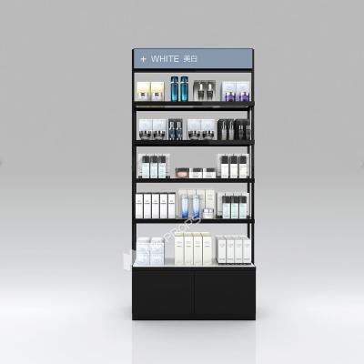 China Cosmetic Shop Display Showcase Beauty Store Transparent Cabinet for Skincare Store Decoration and Retail Shop Design for sale
