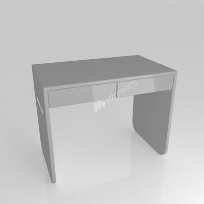 China Retail Store Rack Grey Wooden Experience Table For Fashion-Forward Shop Furniture And Cost-Effective Store Showcase for sale