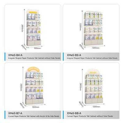 China Cloud-Shaped Infant Formula Display Cabinet Single-sided Shelves Durable Display Cabinet and Display Racks For Shops for sale