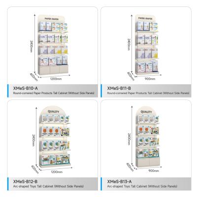 China Cloud-Shaped Infant Formula Display Cabinet Single-sided Shelves Durable Display Cabinet and Display Racks For Shops for sale