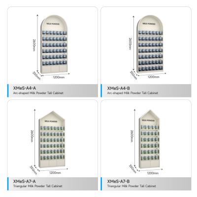 China Cloud-Shaped Infant Formula Display Cabinet Single-sided Shelves Durable Display Cabinet and Display Racks For Shops for sale