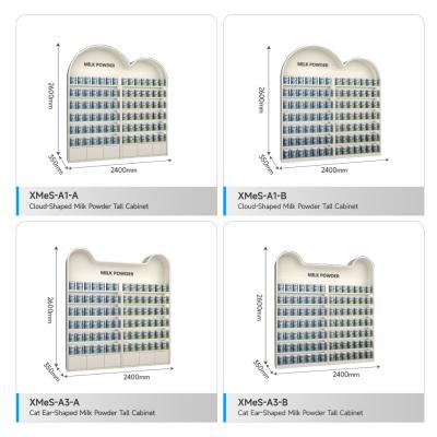 China Cloud-Shaped Infant Formula Display Cabinet Single-sided Shelves Durable Display Cabinet and Display Racks For Shops for sale