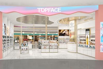 中国 化粧品店デザイン 香水店用 白木製 スキンケア用ディスプレイキャビネット オーダーメイドショップ装飾 販売のため