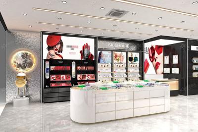 中国 豪華香水店 デザイン 美容ディスプレイ 家具 化粧品 店舗 ブランド用カウンター 店舗ディスプレイ 販売のため