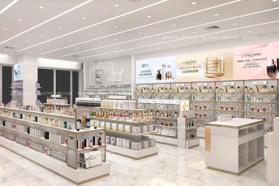 中国 省スペースの店舗ディスプレイ家具、化粧品店用陳列キャビネット、香水ショップデザイン 販売のため