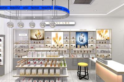 中国 Les Classiques Gray Series 化粧品ディスプレイケース (店舗デザインおよびストアディスプレイ用) 販売のため