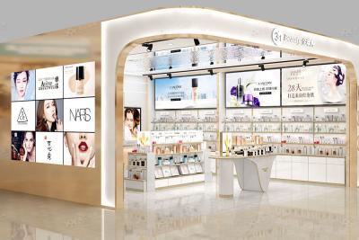 中国 美容ストアの家具、化粧品店の棚、カスタマイズされたショップの装飾、ブランディングストアのデザイン 販売のため