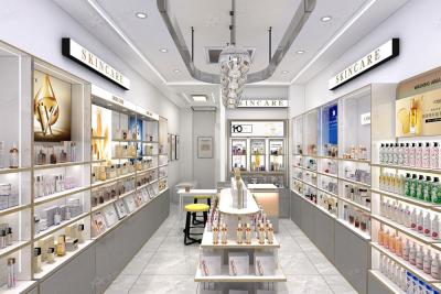 中国 Les Classiques Gray Series 化粧品ディスプレイケース (店舗デザインおよびストアディスプレイ用) 販売のため