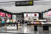 Quality Branded Shop Furniture Gold Rush Series Case 82sqm Cosmetic Store Display for for sale