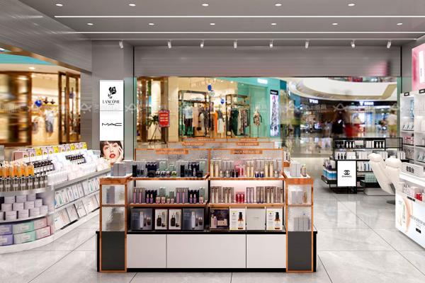 Quality Makeup Store Decoration Retail Shop Cabinet Cosmetic Display Design for Beauty Shop Display Furniture for sale
