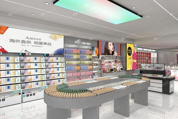 Quality Perfume Store Decoration Retail Shop Display Cabinet Grey Galaxy Series for Beauty Store Design for sale