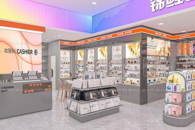 중국 BKC014 소매 디스플레이 쇼케이스 뷰티 쇼핑몰 부스 화장품 키오스크 디스플레이 뷰티 스토어 장식 판매용