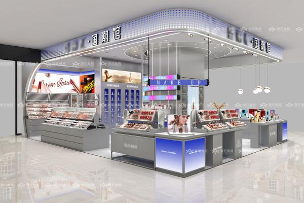 Quality BKC004 Branding Store Rack Beauty Bar Kiosk Luxury Makeup Kiosk for Beauty Shop Display for sale