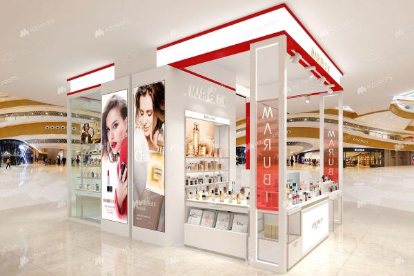 Quality BKC005 Retail Shop Showcase Kiosk Makeup Perfume Kiosk for Sale for Retail Store Display Furniture for sale