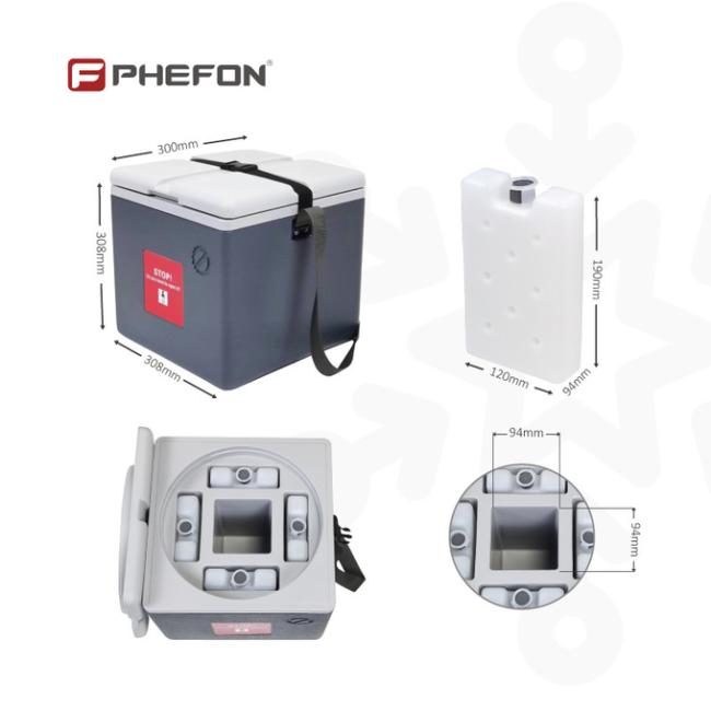 Freeze Free Insulated Containers Phefon Vaccine Cold Box With Waterpacks 4