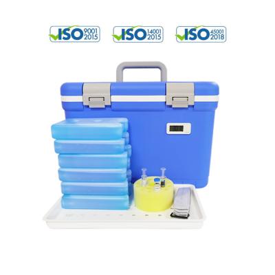 Caixa de gelo portátil de 18L para refrigeradores de insulina com certificação CE