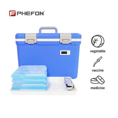 China Passive Portable Medical Cooler Box Use Ice Packs Cooling Method Temperature Control Suitable For Vaccines Medications Cooling Storage for sale