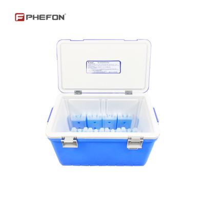 중국 PP 폴리프로필렌으로 만든 30L 의료 냉각 상자, 온도 범위 2-8°C 판매용