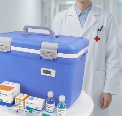 China PHEFON FS-12L Medical Cooler Box for Vaccines with PU Foam Insulation for sale