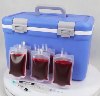 China Blue Medical Cooler Box for Temperature-Sensitive Blood Samples and Vaccines for sale