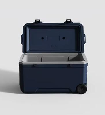 China 120L Rotomolded Ice Cooler Box with Wheels 48h Cold Storage for sale