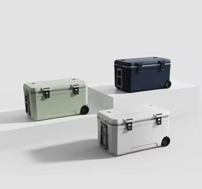 China 120L Wheeled Ice Cooler Box with 48h Cold Storage for Camping for sale